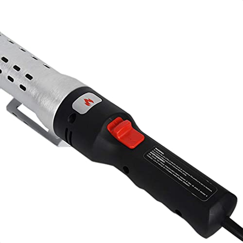GasSaf Electric Charcoal Fire Starter and Lighter for Big Green Egg Fireplace Fire Pits Campfires and Others, with Built-in Blower Quick BBQ Lighting Charcoal, Wood and Others(Ceramic Core)