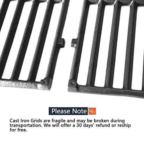 Hongso 19.5" Grill Grates 17.5" Flavorizer Bars for Weber Genesis 300 Series E-310 E-320 E-330 EP-310 EP-320 EP-330 S-310 S-330 Gas Grill (2011-2016 with Front Control Knobs) 7524 7621