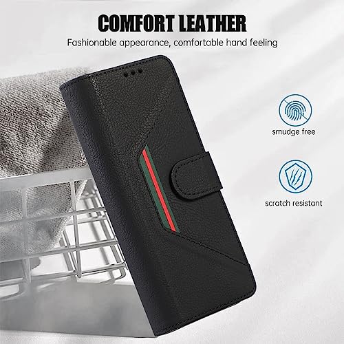 Smartphone Flip Cases Kickstand Case for Samsung Galaxy Z Fold 4 5G Case,Premium PU Leather Wallet Case with Card Holder,Magnetic Closure Shockproof Case Full Body Protection Phone Cover Case Flip Cas