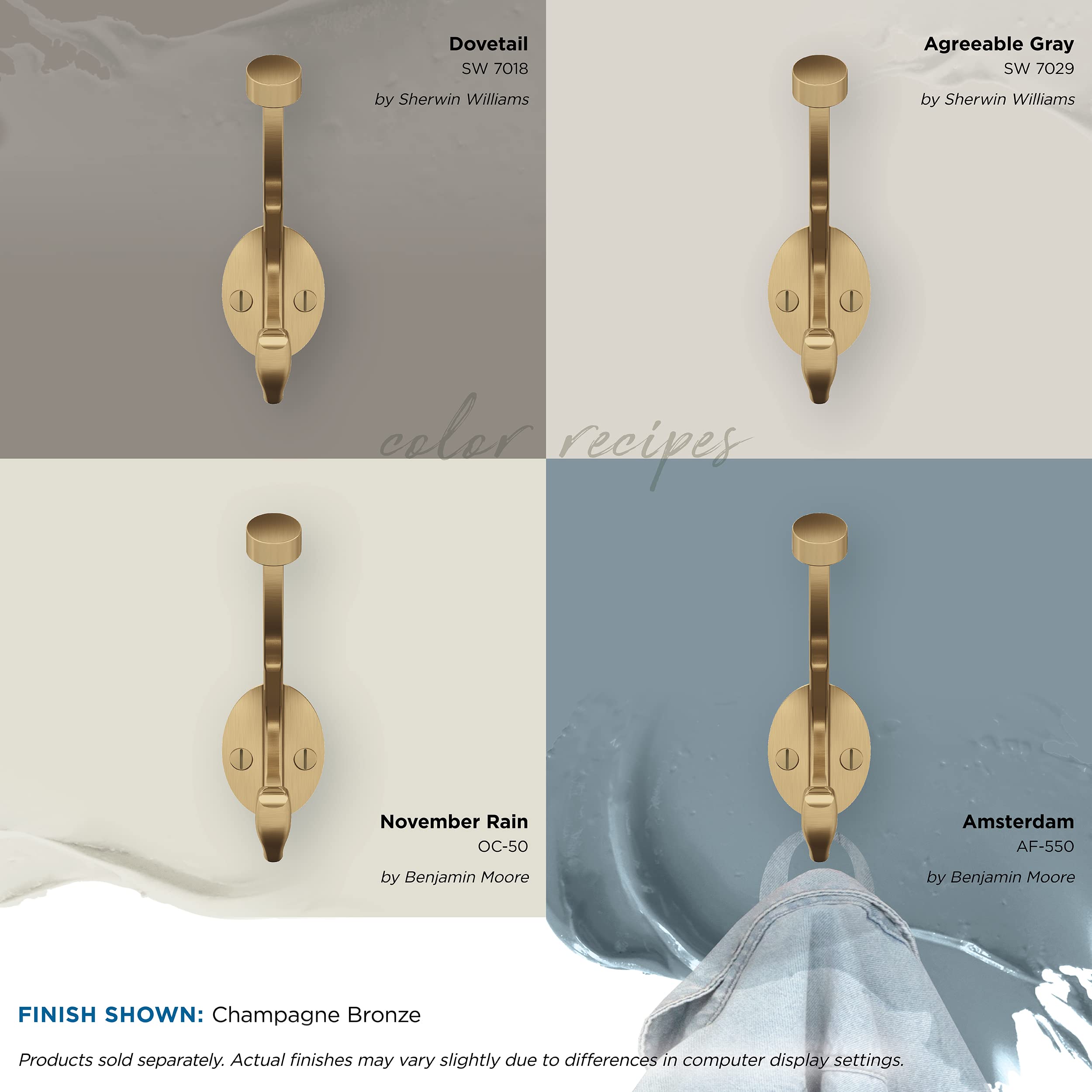 Amerock | Pilltop Coat Hook | Wall Mount | Oil Rubbed Bronze | 1 Pack | Robe Hook | Towel Hook | Entryway Hook | Bathroom Hook