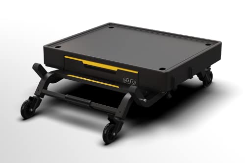 HALO Outdoor Cart | Portable Outdoor Countertop Grill Cart | Drop Down Drawer Storage | Collapsible | Tank Storage