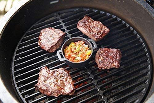 Hongso 18 3/16 Inch Porcelain Coated Cooking Grid Grates Polished Non-Stick Replacement for Large Big Green Egg, Vision Grill VGKSS-CC2, B-11N1A1-Y2A, Accessories,Other Kamado Grill, PCI991