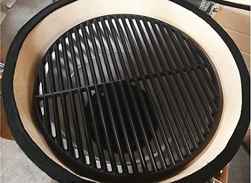 Hongso 18 3/16 Inch Porcelain Coated Cooking Grid Grates Polished Non-Stick Replacement for Large Big Green Egg, Vision Grill VGKSS-CC2, B-11N1A1-Y2A, Accessories,Other Kamado Grill, PCI991