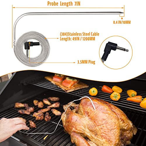 Digital W/LCD Display Control Board Replacement Parts Kit Compatible with P7-7.0/PBV7P1 Pit BOSS 7 Series Vertical Pellet Smokers, Include Meat Probe, Temperure Sensor Probe, and Igniter Hot Rod