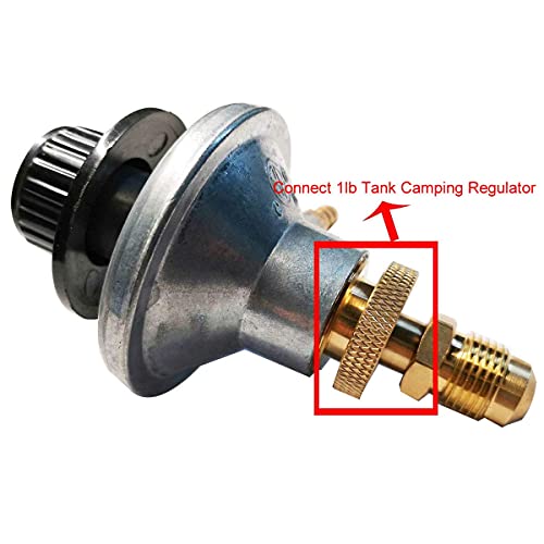 METER STAR 12 Ft Quick Connect Liquid Propane Hose for RV to Hook Up Portable Camping BBQ Grill,Quick-Change Connection Convert to 3/8β Female Flare Hose for 1lb Tank Regulator