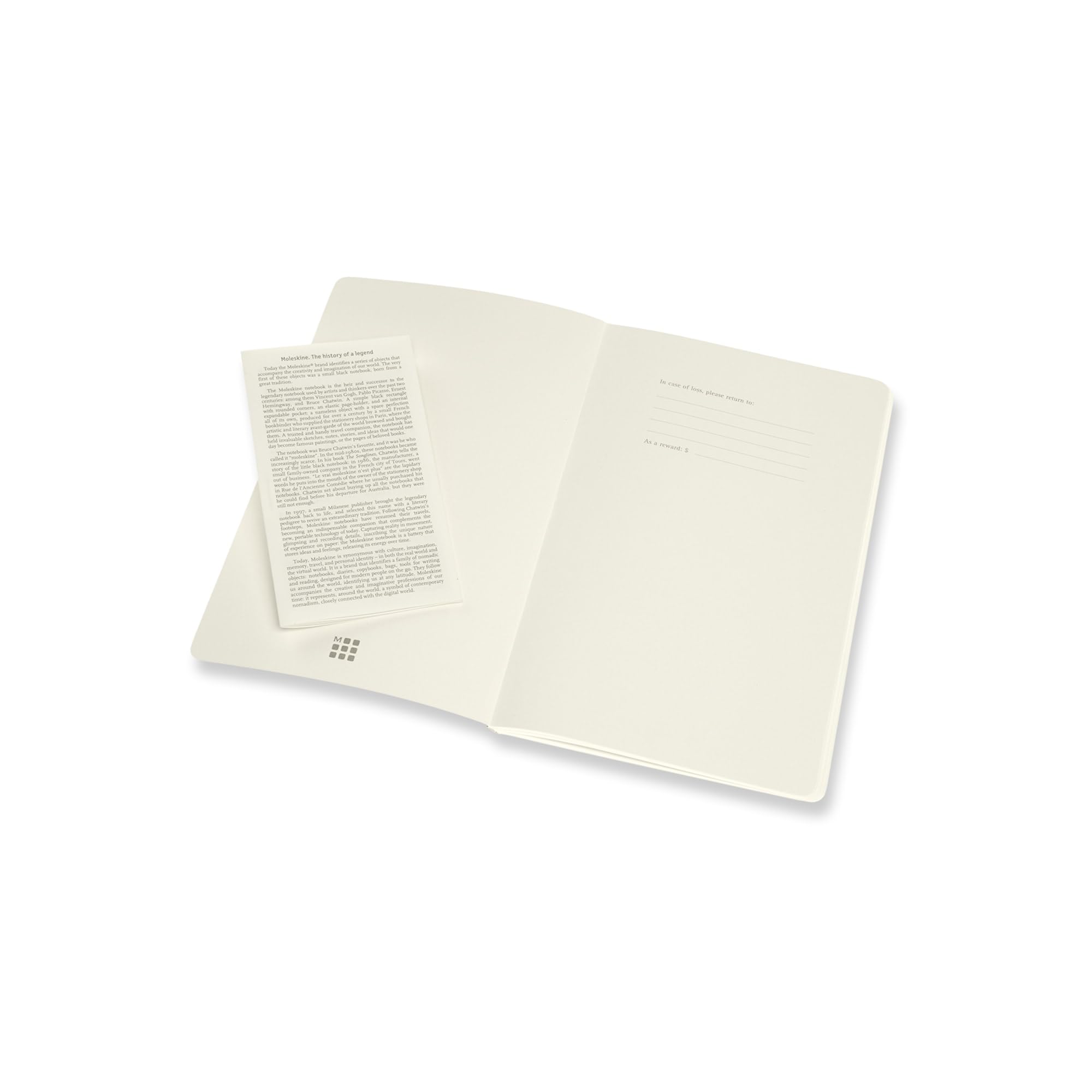 Moleskine Volant Journals, 5" x 8-1/4", Ruled, 96 Pages (48 Sheets), Coral Orange/Aqua Blue, Set Of 2 Journals