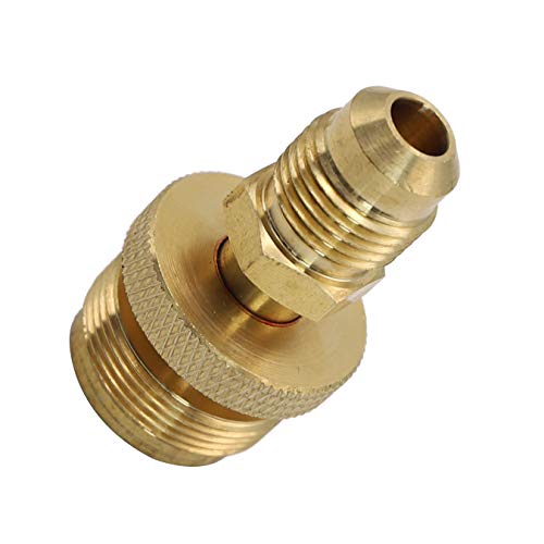 METER STAR 12 Ft Quick Connect Liquid Propane Hose for RV to Hook Up Portable Camping BBQ Grill,Quick-Change Connection Convert to 3/8β Female Flare Hose for 1lb Tank Regulator