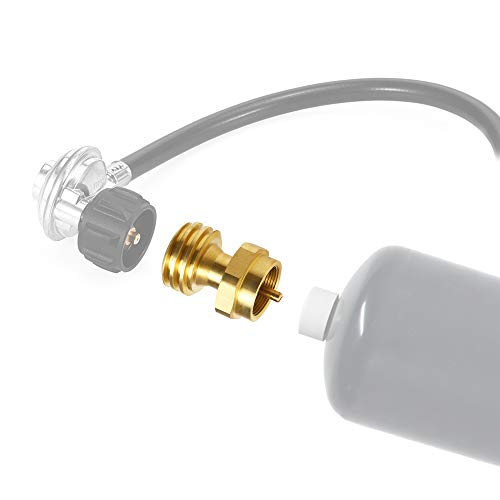 Hooshing Steak Saver Adapter 1lb Propane Gas Grill Converter Adapter Universal Disposable Small Bottle for BBQ Grill