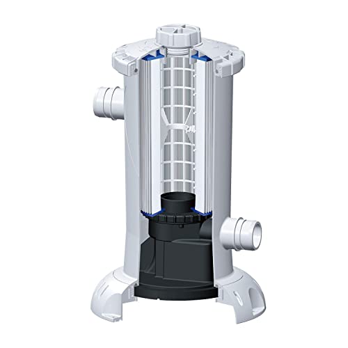 Summer Waves P53RX1000 1000 Gallon Cartridge Filter Pump System with GCFI Plug, C Filter, Hose Clamps, and 1.5-inch Hoses for Above Ground Swimming Pool