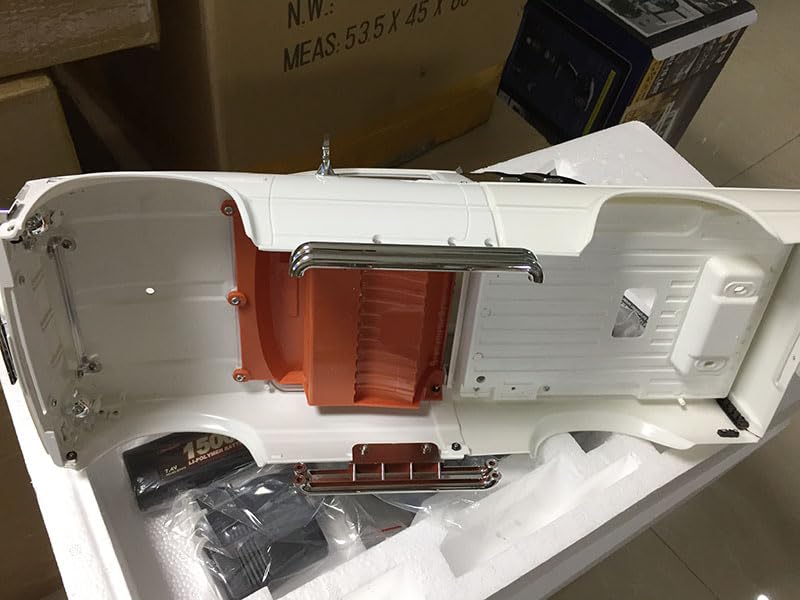 wheelfun HG 1/10 4WD RC Pickup Truck 4X4 Rally Car Racing Crawler KIT Model Chassis Gearbox White