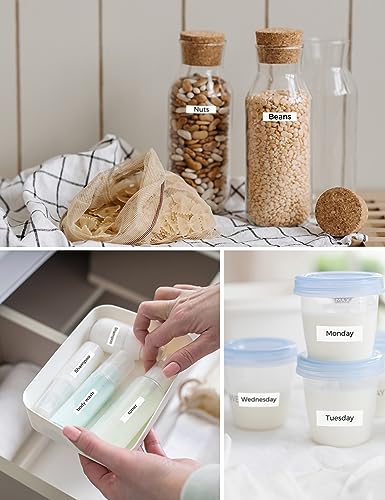 Vixic Pink Label Maker Machine with 4 Tapes, D210S Label Maker Machine, Portable Label Maker with Keyboard, QWERTY Keyboard Handheld & Easy to use, Multiple Fonts Frames for Home/Office/School