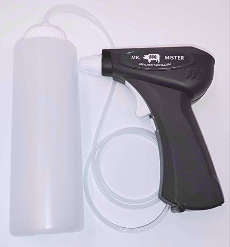 HeritageQ Mr BBQ Mister BBQ Spray Bottle for Smoking - (Food Grade) BBQ Spritzer Grill Spray Bottle, Battery Powered Sprayer for BBQ