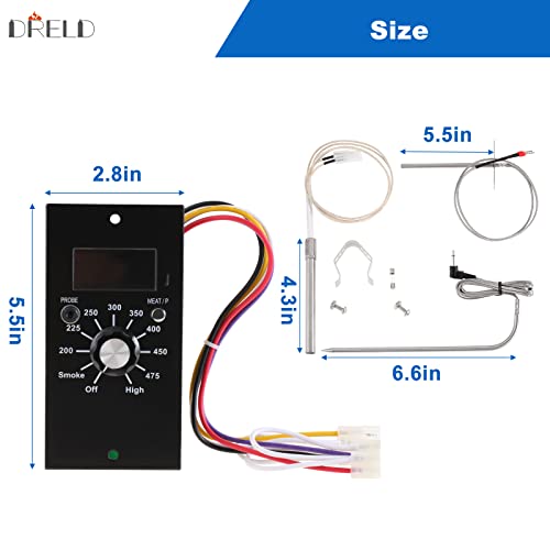 Replacement for Pit Boss Pellet Grills Digital Temperature Control Panel Kit, with Thermostat Controller Board, Temperature Probe, Hot Rod Ignition Meat Probe