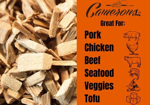 Camerons Products Wood Smoker Chips 3 Pack~ 2 lb. Bag, 260 cu. in. - Apple, Hickory, Mesquite, 100% Natural, Fine Wood Smoking and Barbecue Chips…