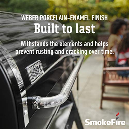 Weber SmokeFire EX6 (2nd Gen) Wood Fired Pellet Grill, Black