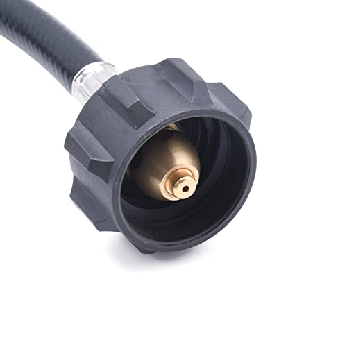 GasSaf 3FT Propane Refill Adapter Hose, Propane Refill Kit with ON/Off Control Valve for Filling 1 lb Propane Tank Cylinder Bottle