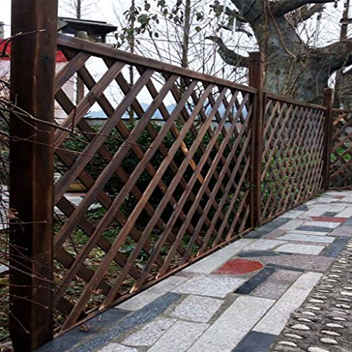 QBZS-YJ Solid Wood Garden Trellis Pane Privacy Screen Trellis Fence Gate Panel Garden Fence Wood Outdoor Wall Panel