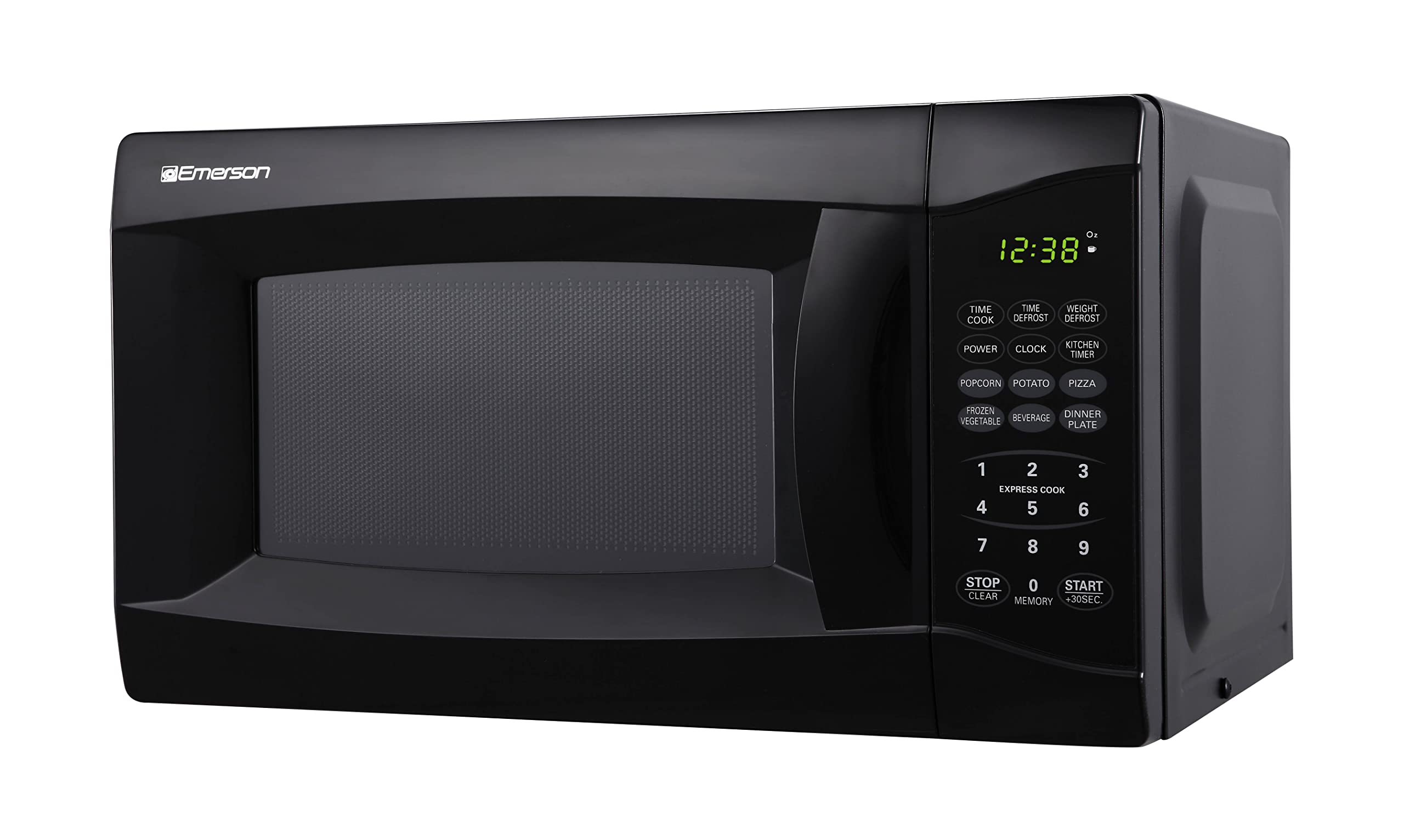 Emerson 0.7 CU. FT. 700 Watt, Touch Control, Black Microwave Oven, MW7302B & Keurig K-Mini Single Serve Coffee Maker, Black