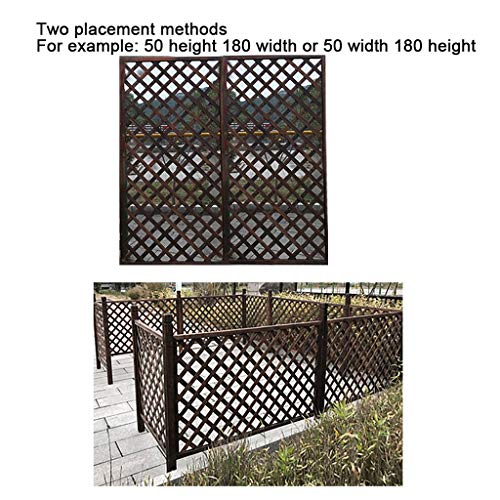 QBZS-YJ Solid Wood Garden Trellis Pane Privacy Screen Trellis Fence Gate Panel Garden Fence Wood Outdoor Wall Panel