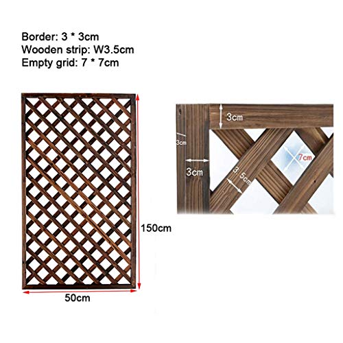 QBZS-YJ Solid Wood Garden Trellis Pane Privacy Screen Trellis Fence Gate Panel Garden Fence Wood Outdoor Wall Panel