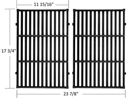 MONIBAQ Grill Grates Replacement for Weber Spirit 310, Grill Replace Parts for Spirit II 310 Series, Cast Iron Cooking Grid Replace for Weber Spirit E-310 S-310 Genesis 1000 Genesis Gold Silver