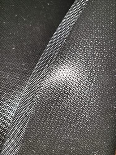 YWWQYBYQ 24" Fire Pit Mat,Round Grill Mat for Outdoor Grill Deck Protector, Double-Sided Fireproof BBQ Grill Mat, Oil-Proof Waterproof Under Grill Mat Black