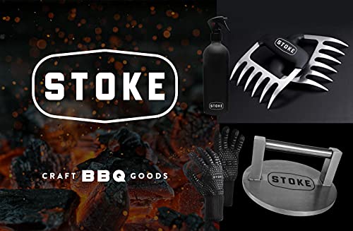 STOKE™ Meat Smoker Cheat Chart Magnet: Beef, Chicken, Turkey, Seafood, Wild Game | Barbecue Smoking Time & Target Temperature | BBQ & Wood Flavor Guide | Best Internal Temp Guide | LARGE 7”x8.5” Refrigerator Chart