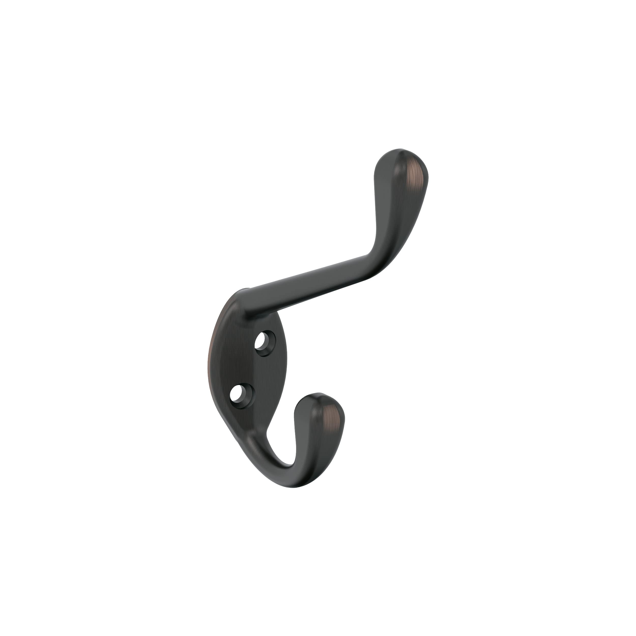 Amerock | Large Coat Hook | Wall Mount | Oil Rubbed Bronze | 1 Pack | Robe Hook | Towel Hook | Entryway Hook | Bathroom Hook