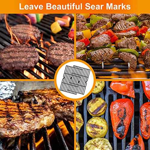 Hisencn 70-01-634 Grill Cooking Grates for Dynaglo DGF350CSP DGF350CSP-D DGF350SNP DGF350SNP-D Cast Iron Grill Grid Replacement Parts