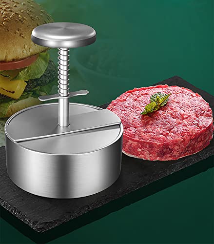 ANQUIPET Burger Press, Stainless Steel Adjustable Hamburger Press Patty Maker, Non-Stick Smash Burger Mold for Griddle, Ideal for Beef Veggie Burger BBQ Barbecue Grill