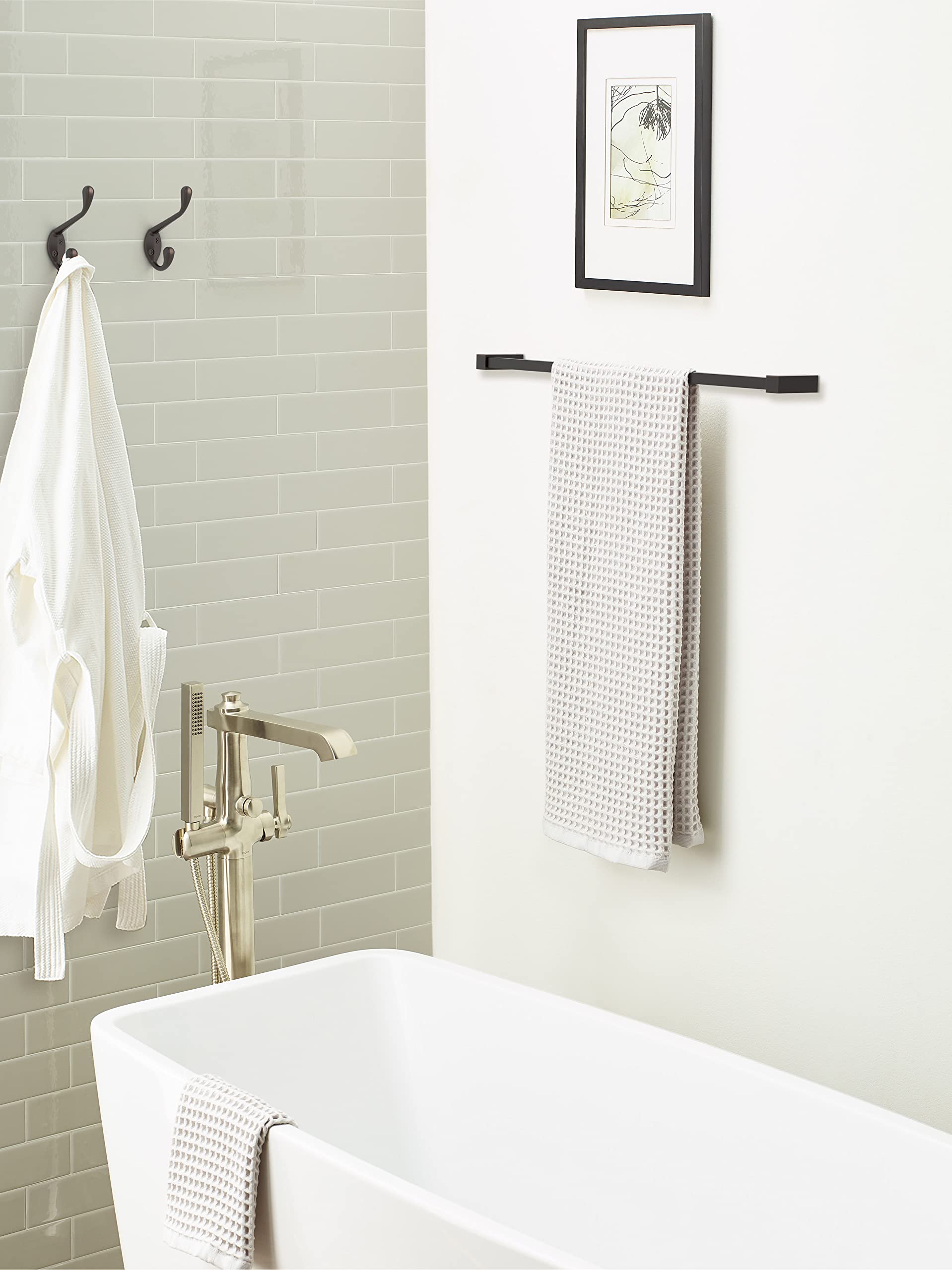 Amerock | Large Coat Hook | Wall Mount | Oil Rubbed Bronze | 1 Pack | Robe Hook | Towel Hook | Entryway Hook | Bathroom Hook