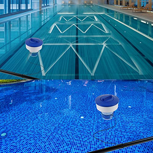 6 Pieces Pool Chlorine Floater Leash, Tether Floating Chlorine Dispenser to Pool Vacuum Hose Used to Protect Pool Chlorine Float from Collision Damage