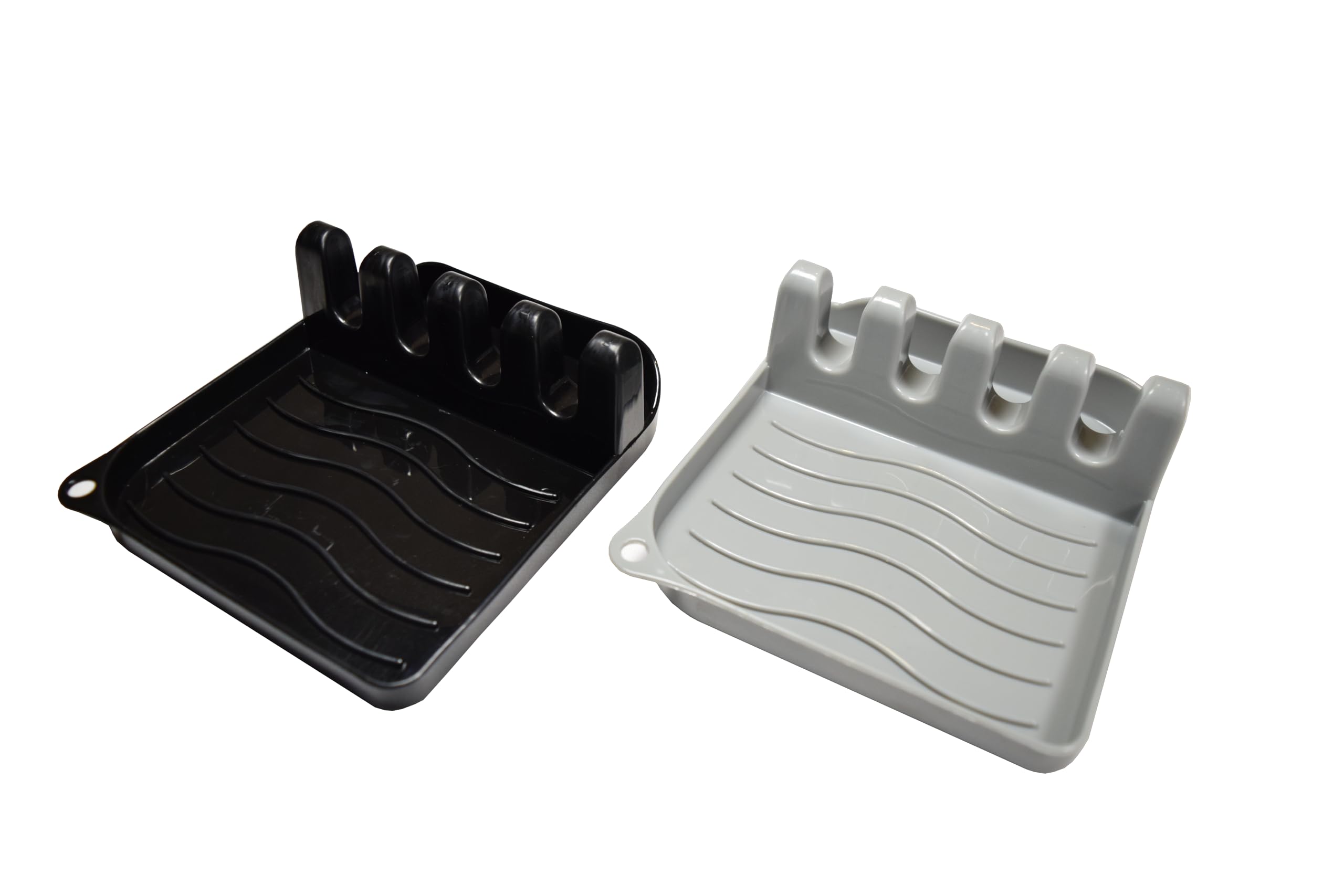 2 pack, Kitchen Spoon Rest, Pot Lid Holder, for Multiple Utensils, Heat Resistant, for Spoons, Spatulas, tongs, and More