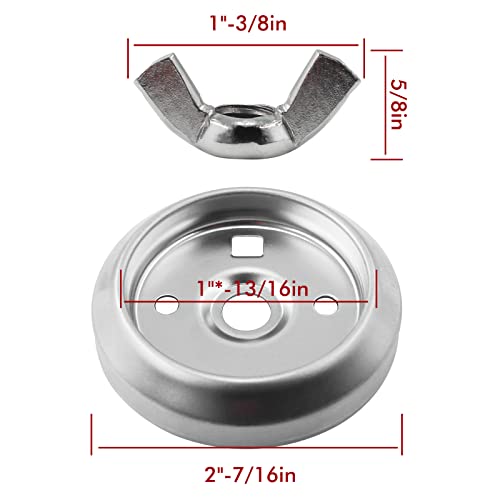 MENSI BBQ Barbecue Replacement Parts Charcoal Grill Pit Wood Smoker Temperature Gauge Thermometer for Weber Traveller Grills