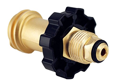 DOZYANT Universal Fit Propane Tank Adapter Converts POL to QCC1 / Type 1 with Wrench, Propane Hose Adapter Old to New Connection Type