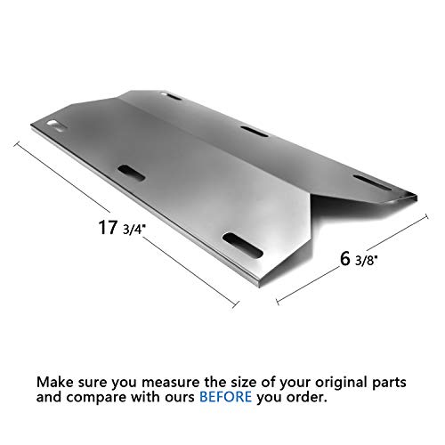 Hongso Grill Burners and Heat Plates for Nexgrill 720-0145 720-0026 681955, Sterling Forge Estate 2704 Chateau 3304 Grills, 4-PK
