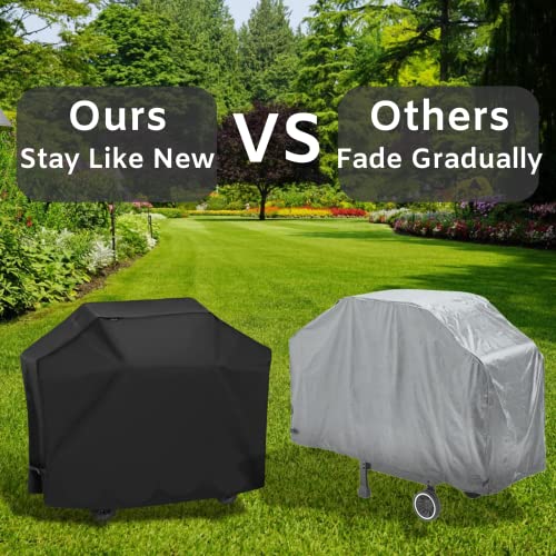Forvio 62 inch Grill Cover for Weber Genesis II E310 / E330 and Weber Spirit E310, 600D Waterproof BBQ Cover for 3-4 Burner, Rip and Fade Resistant for Char-Broil Royal Gourmet Blackstone Grills