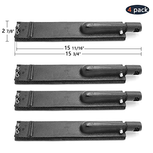 Hongso Grill Burners and Heat Plates for Nexgrill 720-0145 720-0026 681955, Sterling Forge Estate 2704 Chateau 3304 Grills, 4-PK