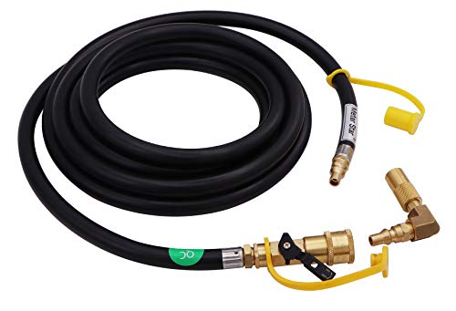 METER STAR 12FT Male/Female Quick-Connect RV Propane Extension Hose for 17"/22" Blackstone Tabletop Griddle
