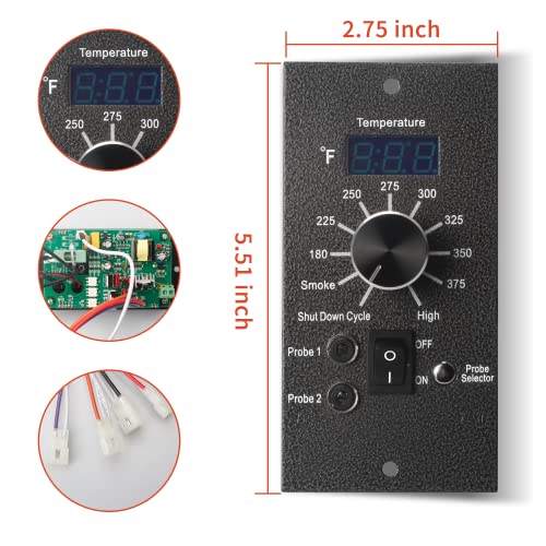 Replacement for Traeger Digital Thermostat Kit Controller, Compatible with Most Traeger Wood Pellet Grills, The Upgrade Kit Comes with 2 Temperature Probes and 1 Furnace Temperature Probeā¦