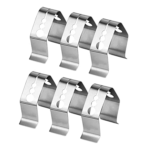 6 Pieces Grill Thermometer Probe Clip Holder for BBQ Smoker,Universal Upgraded Stainless Steel Barbecue Temp Probe Clip
