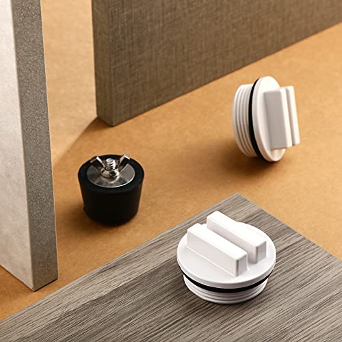 Huhumy 3 Pcs 1.5" Threaded Pool Spa Return Line Plug Rubber Plugs for Pool with O Ring for Winter Pools Inground Pool Above Ground Pool