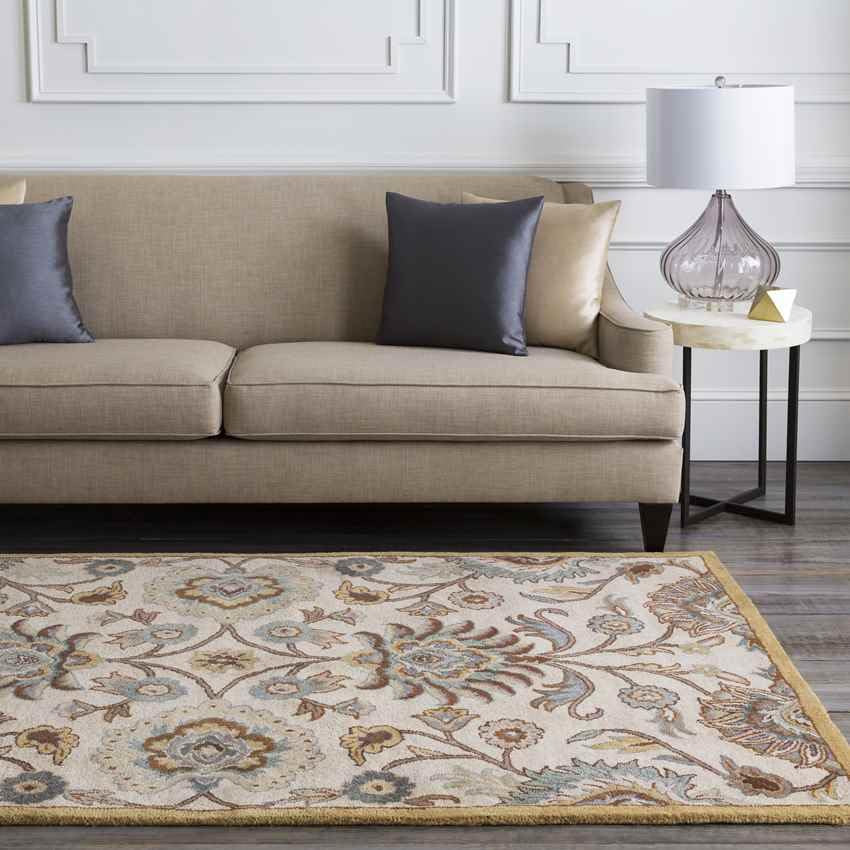 BROOKS DECOR Area Rugs, 8x10 Oval Traditional Brown Area Rug Carpet for Living Room, Bedroom or Kitchen (8' x 10' Oval)