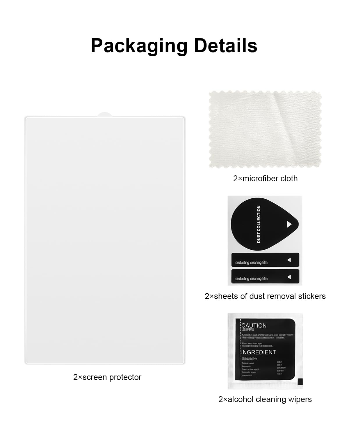 GEWOKLIY 2 Pack Screen Protector For ASUS ROG Ally handheld 7-Inch 2023, Transparent Ultra HD, Anti Glare Tempered Glass, Anti-Scratch, Anti-Fingerprint