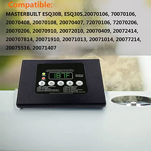 Digital Control Panel for masterbuilt, with LED Digital Display, Compatible with Masterbuilt ESQ30B, ESQ30S, 20070106 and Other Smoker Grill Models,Part Number:990050048