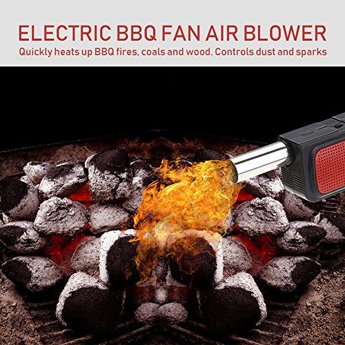 Barbecue Air Blower Portable Handheld Electric BBQ Cooking Fan Air Blower Fire Bellows Tool for Outdoor Camping Cook Picnic Barbecue