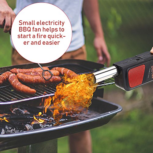 Barbecue Air Blower Portable Handheld Electric BBQ Cooking Fan Air Blower Fire Bellows Tool for Outdoor Camping Cook Picnic Barbecue