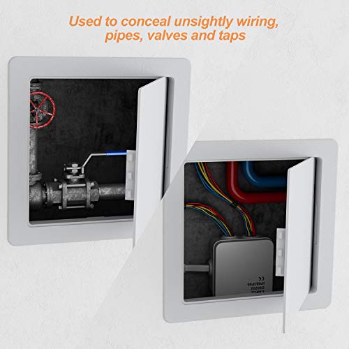 MaRoner Plumbing Access Panel for Drywall Ceiling 6 x 9 inch Removable Hinged Access Door Reinforced Hinged Panel