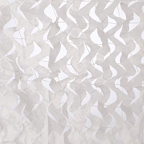 NIANXINN Camo Camouflage Net,150D Oxford Polyester Camo Net,White Sun Protection Net,for Bars Garden Camping Leisure Animal Observation Sun Protection Camouflage Privacy Screen(8x10m/26.2x32.8ft)