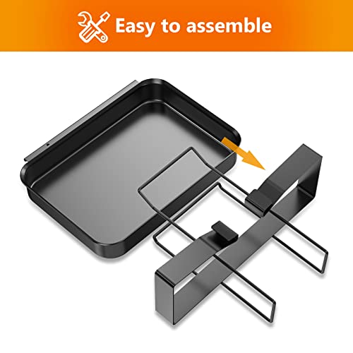 Hisencn 7515 Grill Catch Pan Holder Drip Pan Replacement for Weber Genesis 1000-5500, Genesis Silver/Gold/Platinum, Genesis II Series, Platinum I/II, and Summit, Porcelain Steel Grease Collection
